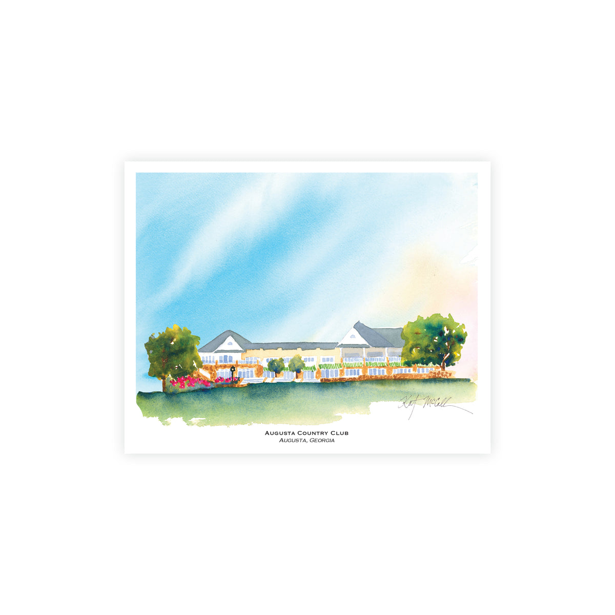 Augusta Country Club Print 8x10 – Kat McCall Papers