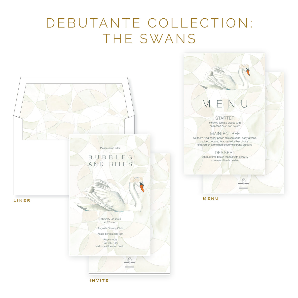 The Swans Menu – Kat McCall Papers
