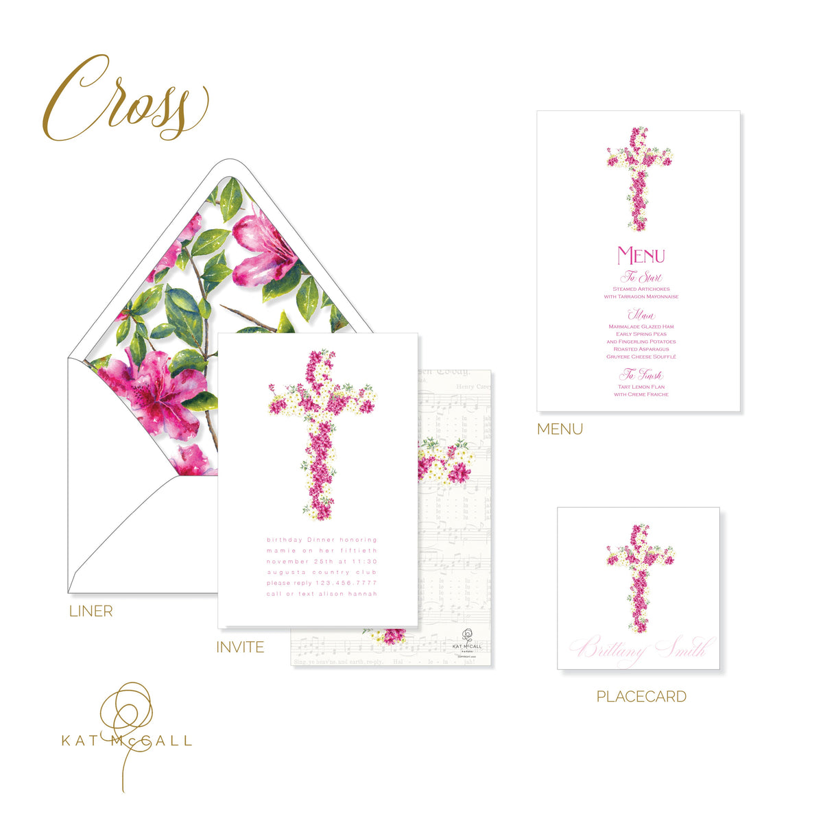 Easter Cross Menu – Kat McCall Papers